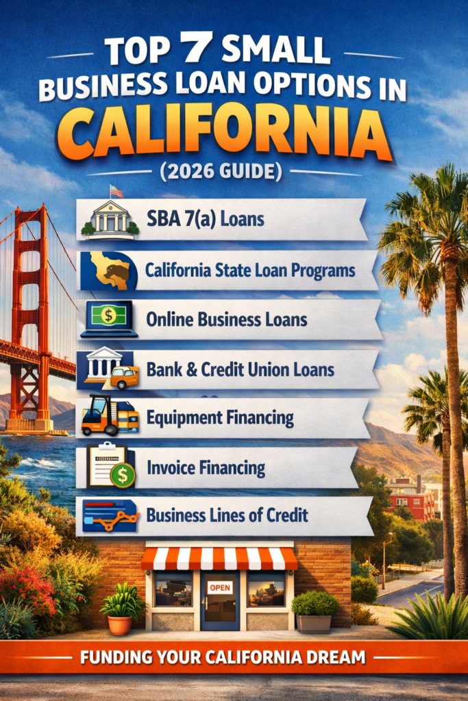 Top 7 Small Business Loan Options in California (2026 Guide)